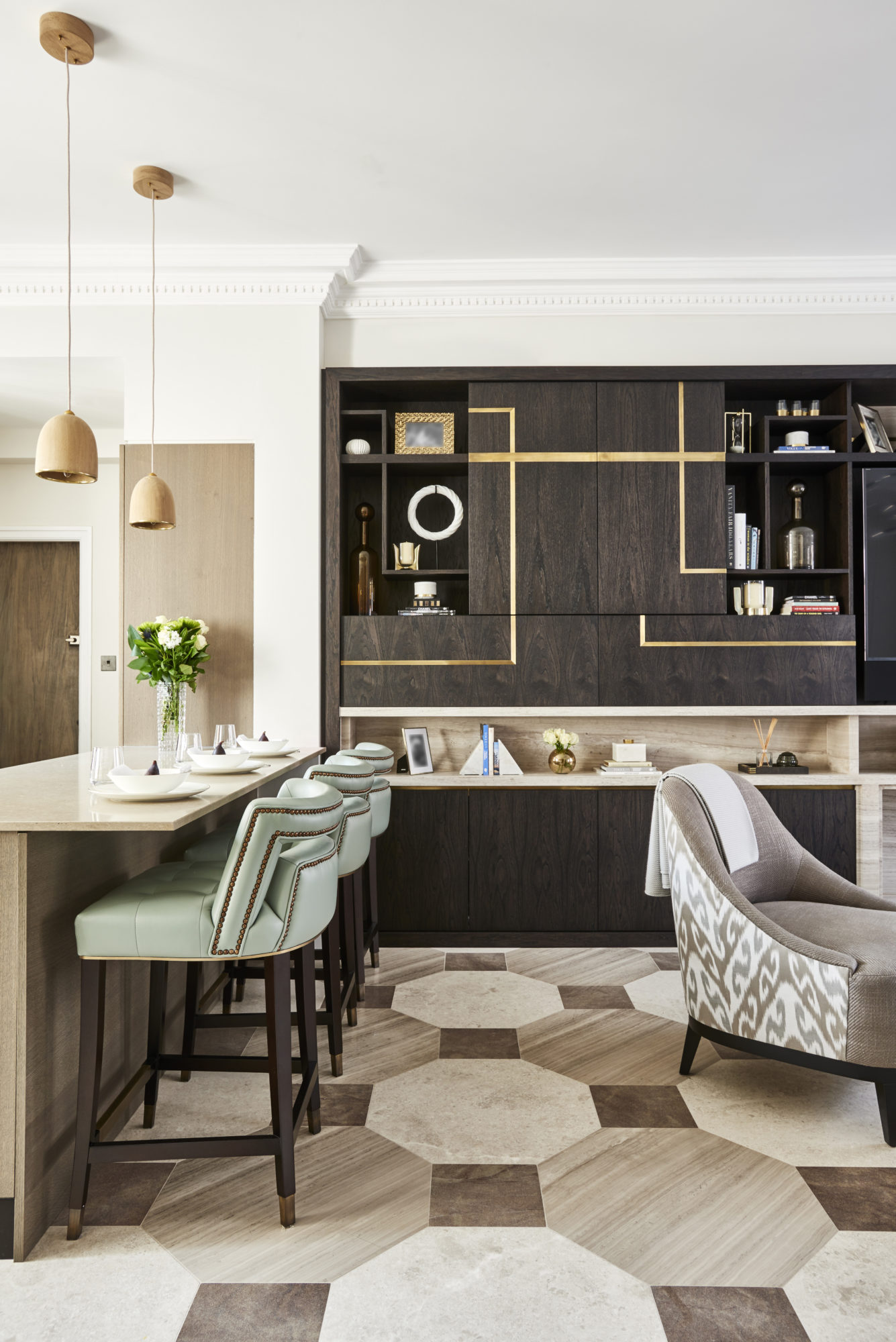 Grosvenor Square, Mayfair, Reception & Kitchen - Base Interior